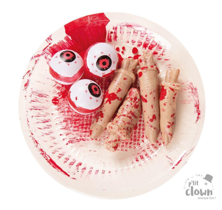Bloody organs - eyes, fingers - set of 7